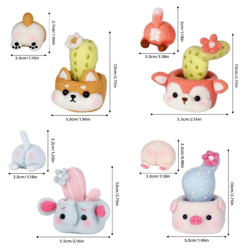 Needle Felting Kits Needle Felting Set DIY Wool Felt Materials Craft ...