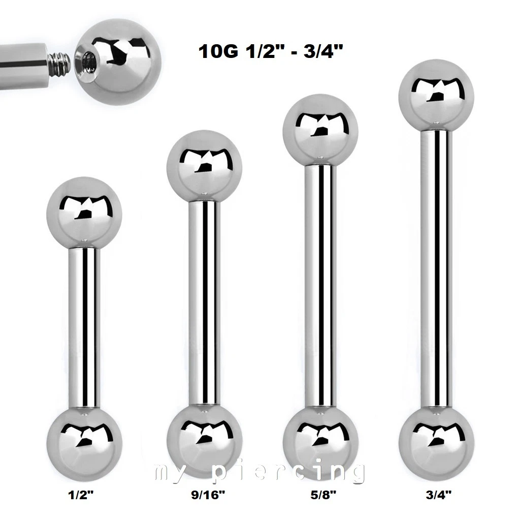 Tongue Piercing Size Chart
