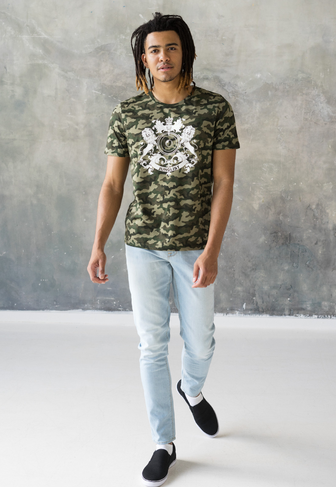 Junglist Crest Camo T Shirt Neurofunk Jungle DnB Drum and Bass ...