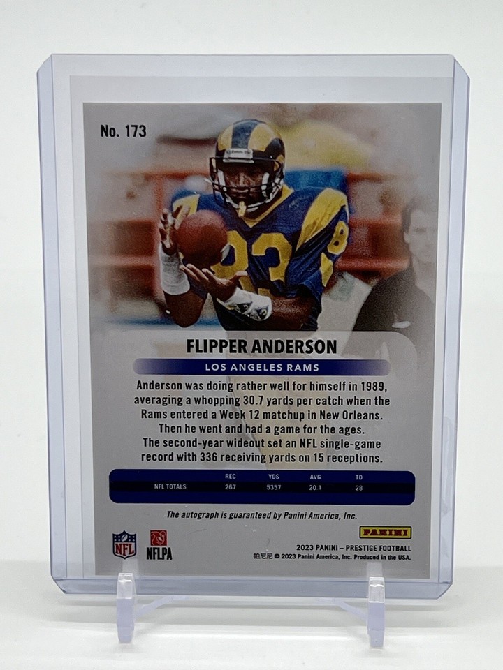 2023 Panini Prestige Football Flipper Anderson Xtra Points Signatures ...