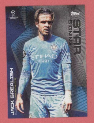 Jack Grealish 2021 Topps UEFA SUMMER SIGNING STAR SIGNING MANCHESTER ...
