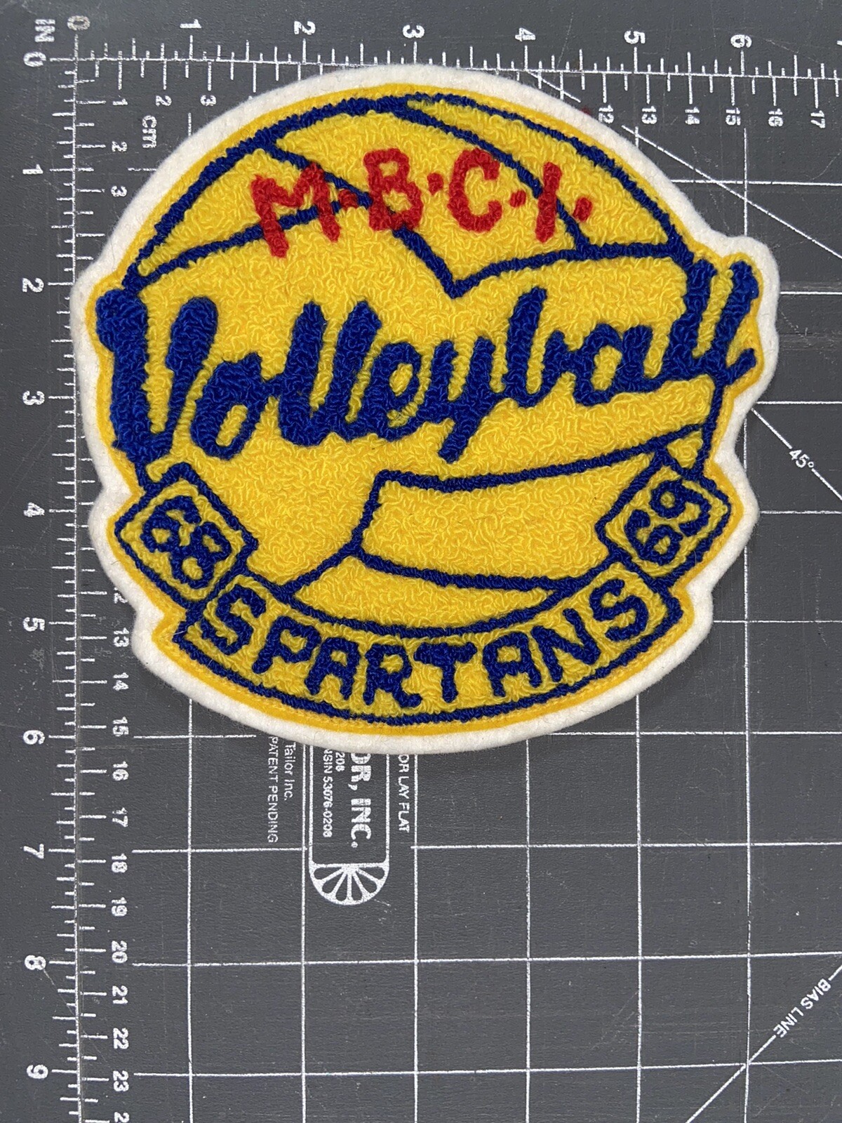 MBCI Margaret Barbour Collegiate Institute Spartans Volleyball Chenille ...