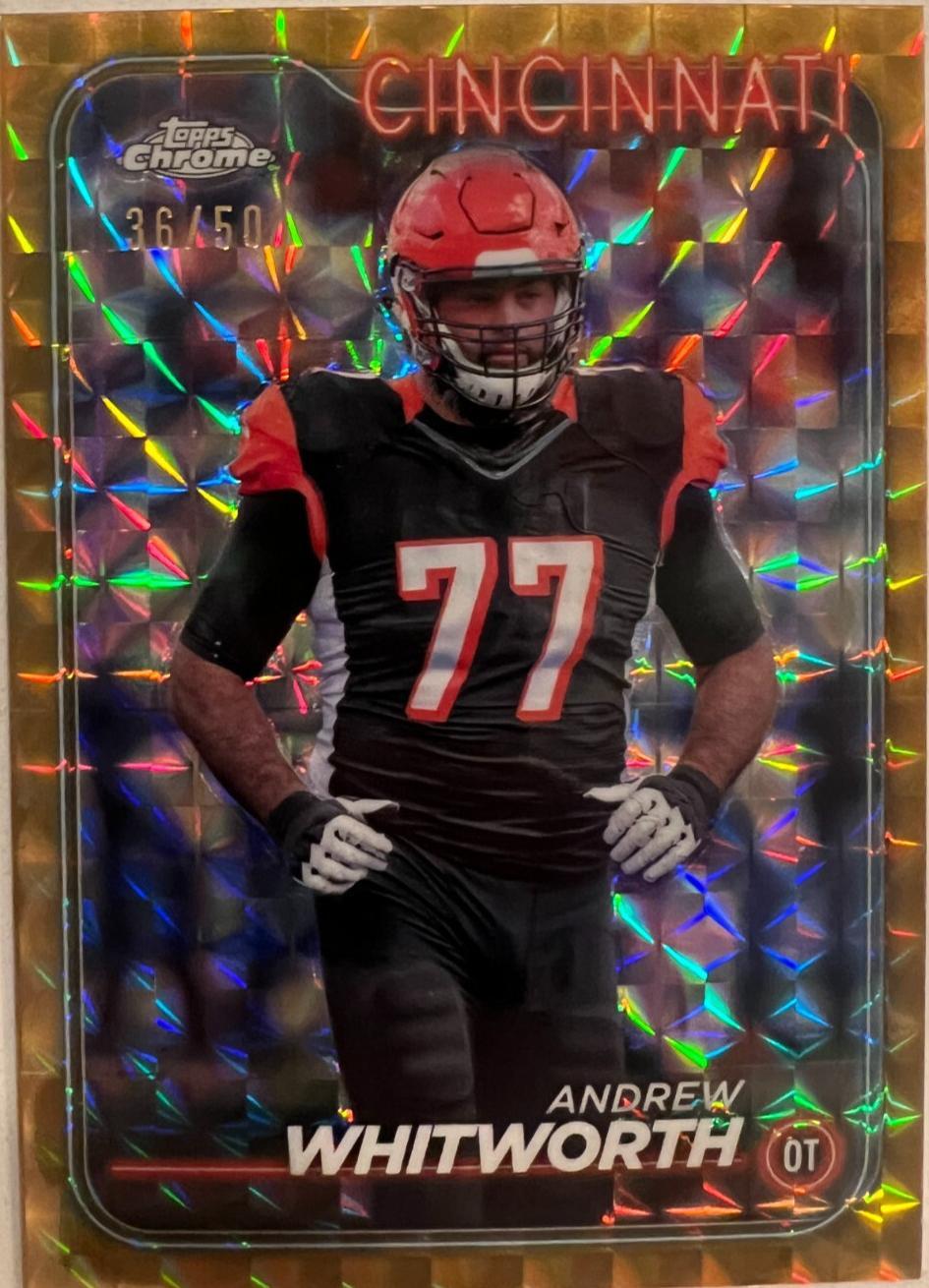 2024 Topps Chrome - Andrew Whitworth #30 Gold Geometric Refractor /50 ...