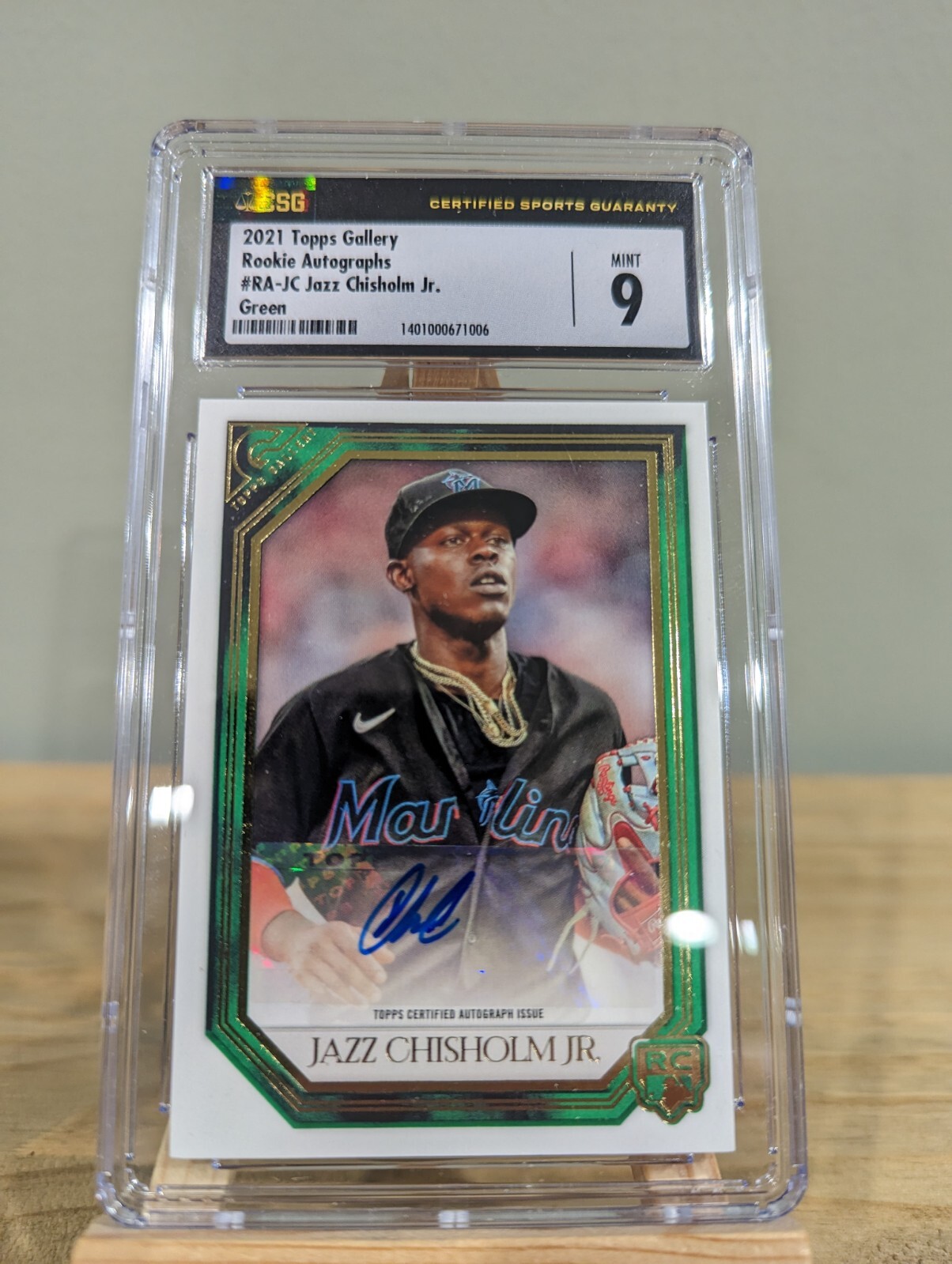 2021 Topps Gallery - Rookie Autographs Green #RA-JC Jazz Chisholm /99 ...