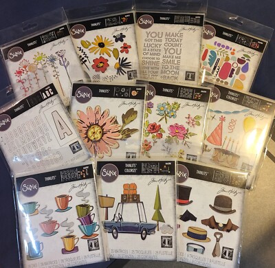 Sixxiz Thinlits Tim Holtz NIP Die Sets Choice of Various | eBay