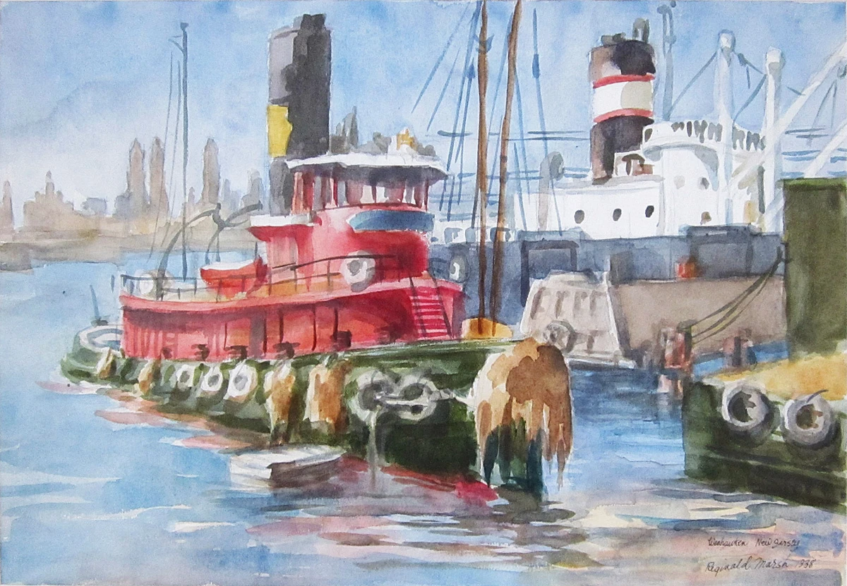 Reginald Marsh Watercolor