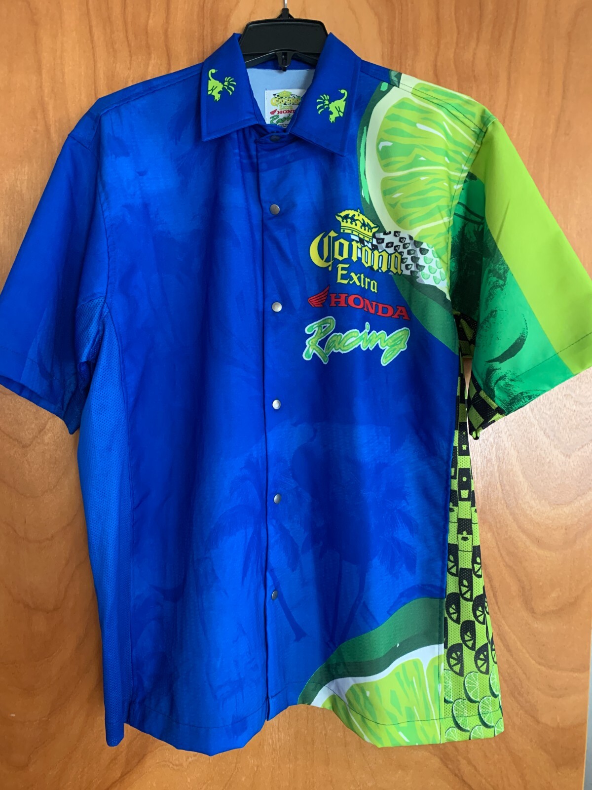 Corona Beer Honda Racing Cycle Gear Snap-up Shirt Men… - Gem