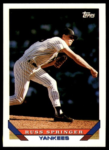 1993 Topps #686 Russ Springer New York Yankees | eBay