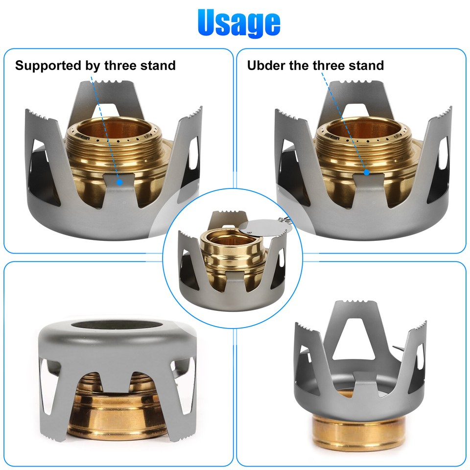 Outdoor Mini Portable Alcohol Stove Burner for Backpacking Hiking ...