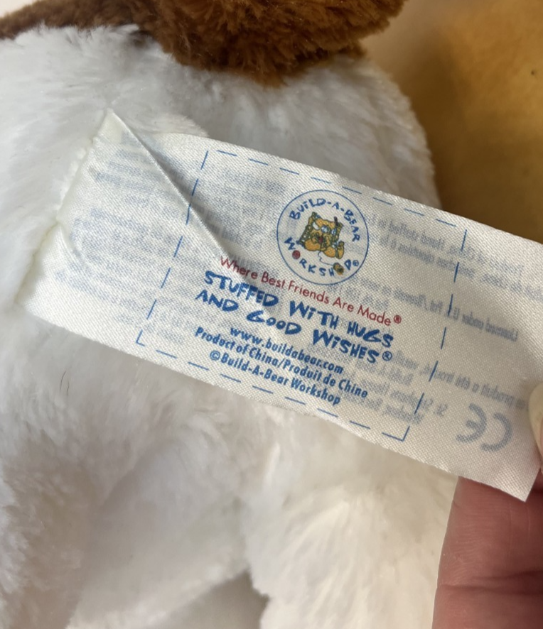 Vintage Build A Bear Jack Russell Terrier White Brown Dog Plush HAI ...