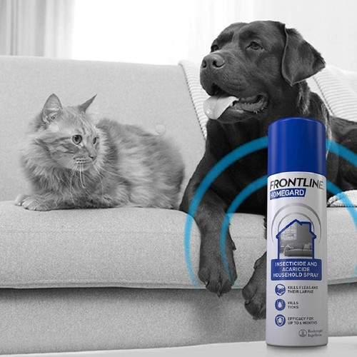 Frontline HomeGard Household Flea Killer Spray Aerosol Dog Cat ...