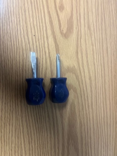 SNAP ON TOOLS -- SET OF BLUE STUBBY SCREWDRIVERS ******** | eBay