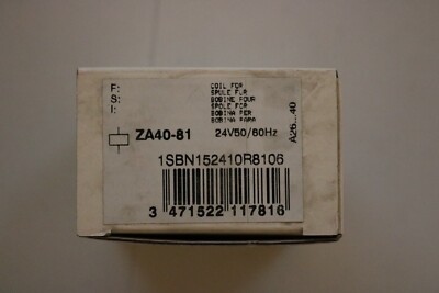 NEW ABB Coil ZA40-81 1SBN152410R8406 Contactor | eBay