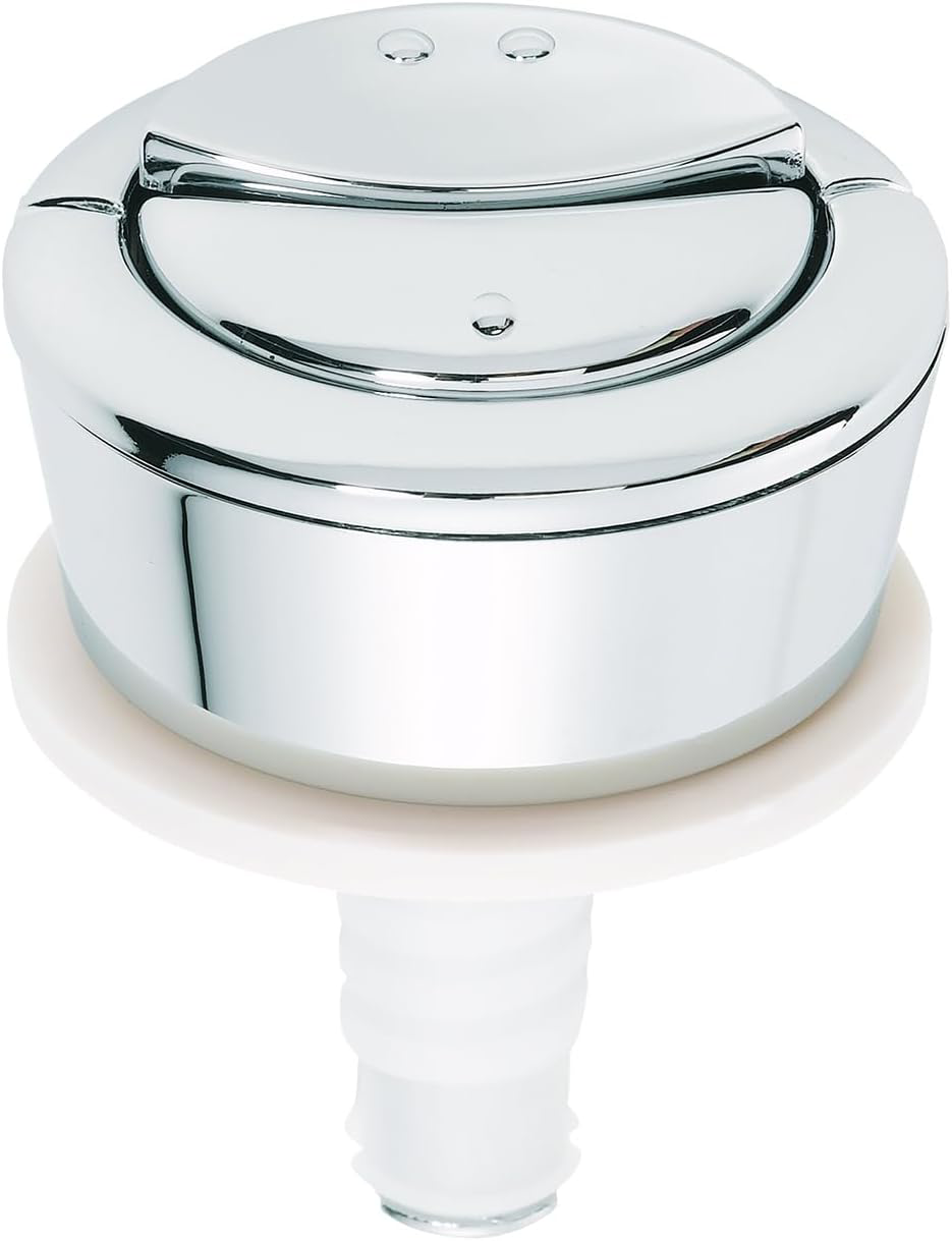 Wirquin 19008001 Jollyflush Dual Flush Chrome Toilet Push Button ...