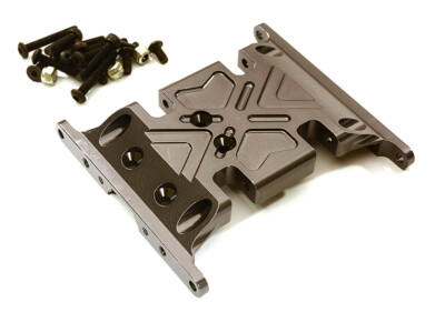 CNC Machined Center Gearbox Mount Skid Plate for Axial 1/10 SCX-10 ...