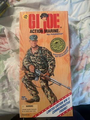 GI JOE ACTION MARINE WWII Commemorative Limited Edition Figure Hasbro ...
