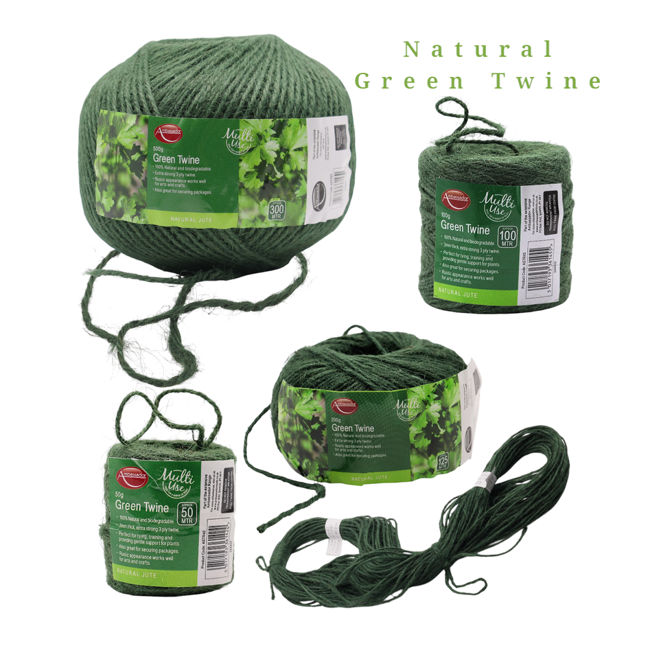 Green Natural Garden Twine String Jute Biodegradable DIY Art & Craft ...