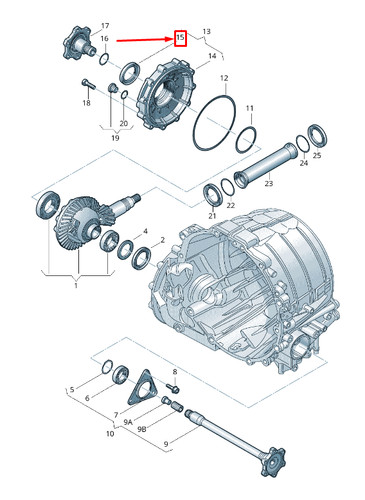 NEW AUDI A6 AVANT C6 RIGHT OUTPUT SHAFT SEAL 09E409399A ORIGINAL | eBay