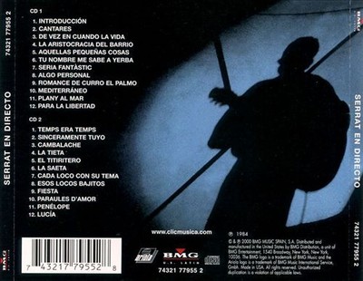 JOAN MANUEL SERRAT (SINGER/SONGWRITER) - SERRAT EN DIRECTO NEW CD ...