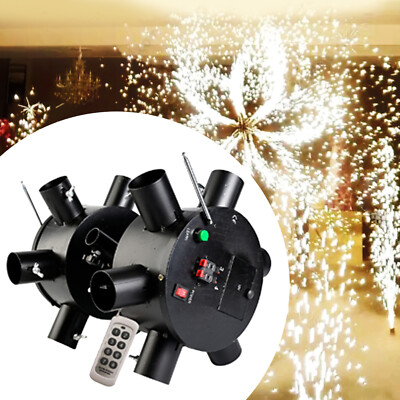 Indoor pyrotechnic cold pyro fountain Double Wheels Stage Fireworks ...