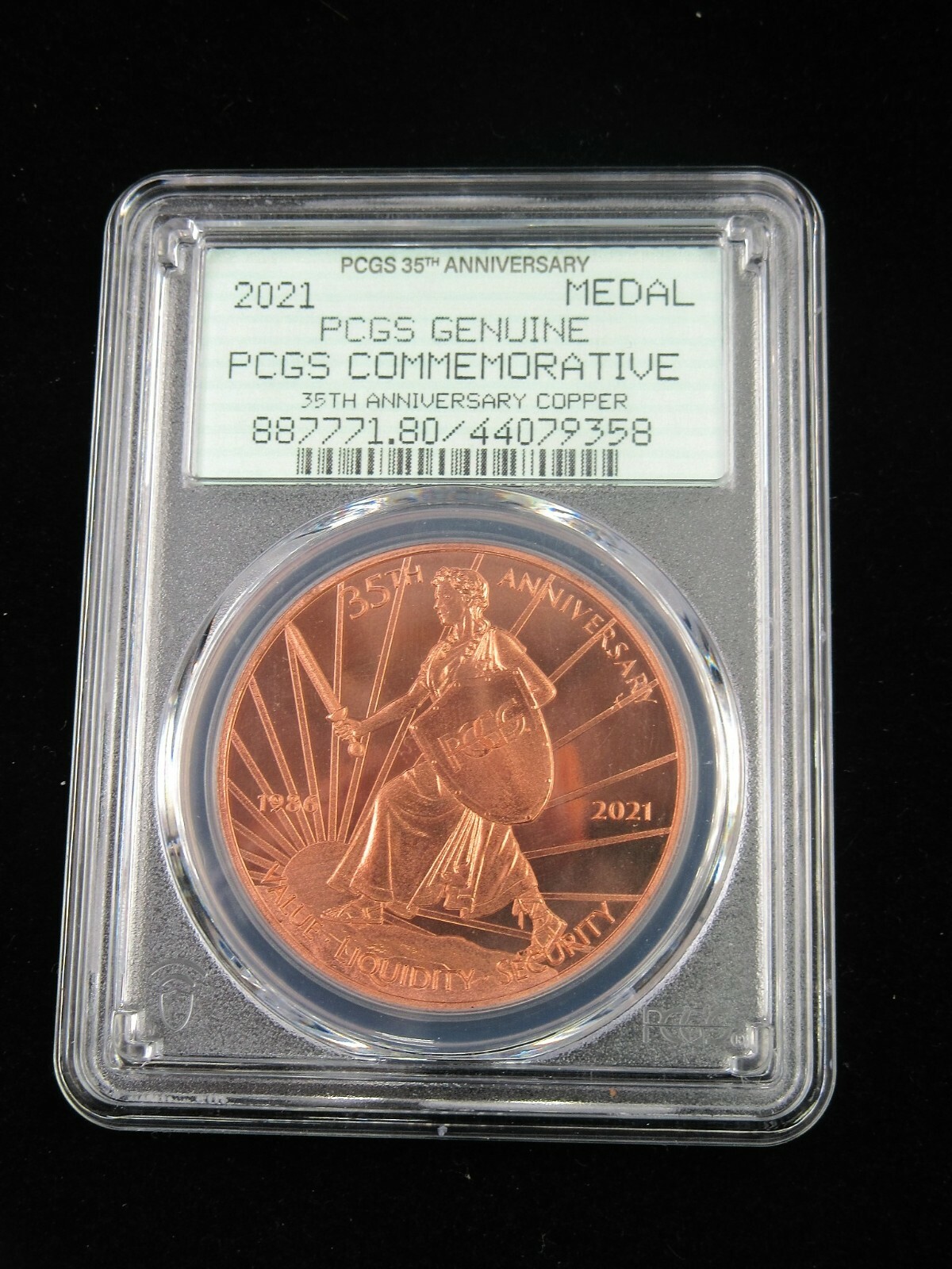 2021 PCGS 35th ANNIVERSARY COMMEMORATIVE COPPER MEDAL Lot#408 | eBay
