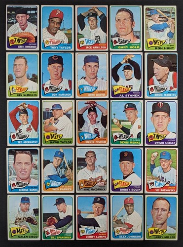 1965 Topps Baseball Starter Set 25 Cards | eBay
