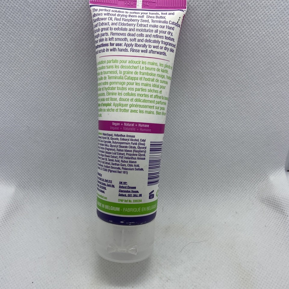 Human + Kind Moisturizing Hand Scrub, Elderflower and Raspberry, 2.5oz ...