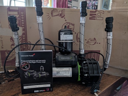 Salamander RP100TU 3.0 Bar Twin Shower Pump with Flexible Hoses | eBay UK