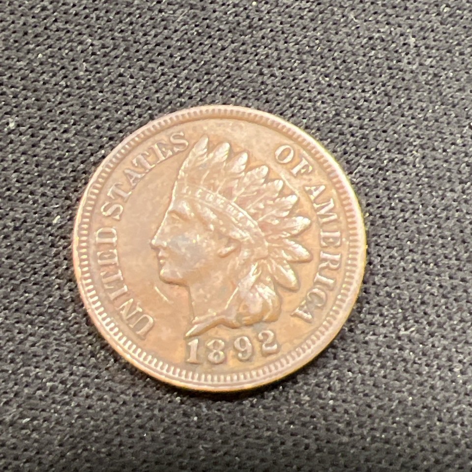 1892 INDIAN HEAD CENT Penny. Full Liberty. Nice Higher Grade Old US ...