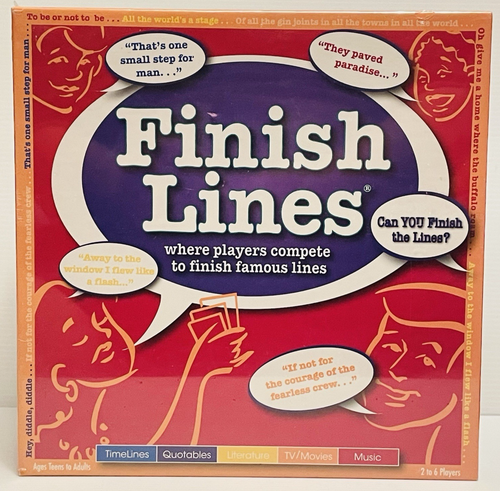 Finish Lines Game by Games for All Reasons 2007 Edition Factory Sealed ...