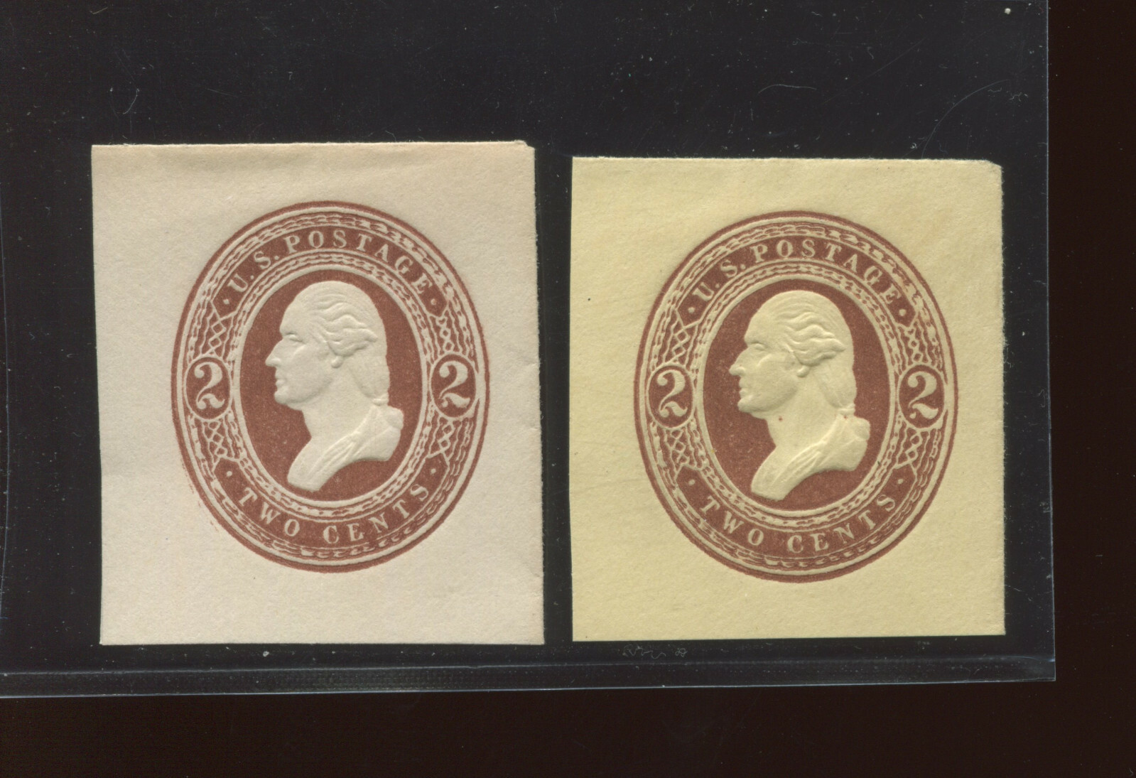 U270 & U271 Washington 2 Links Below Right '2' Var RARE Unused Cut ...