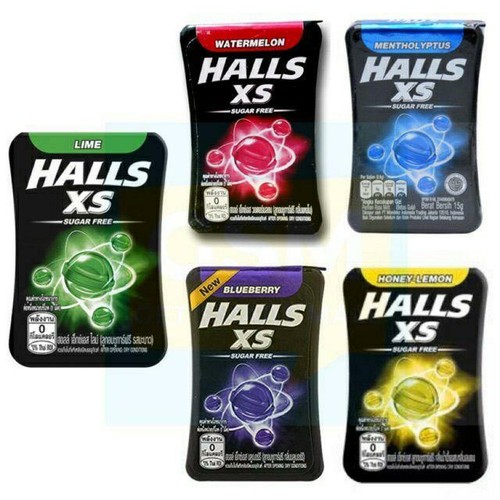 5x Box Halls XS Mint Candy Multi Flavor Sugar Free 15g | eBay
