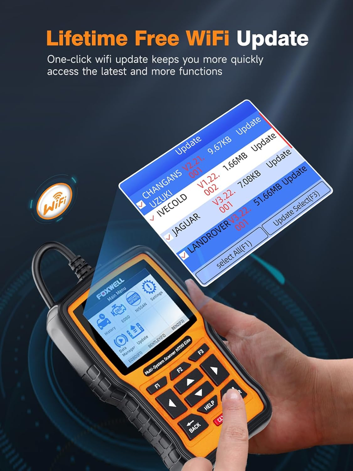 FOXWELL NT510 Elite For Chrysler Dodge Jeep ECU Coding Scanner ...