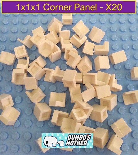 LEGO 1x1x1 White Corner Panel Building Parts House X20 | eBay