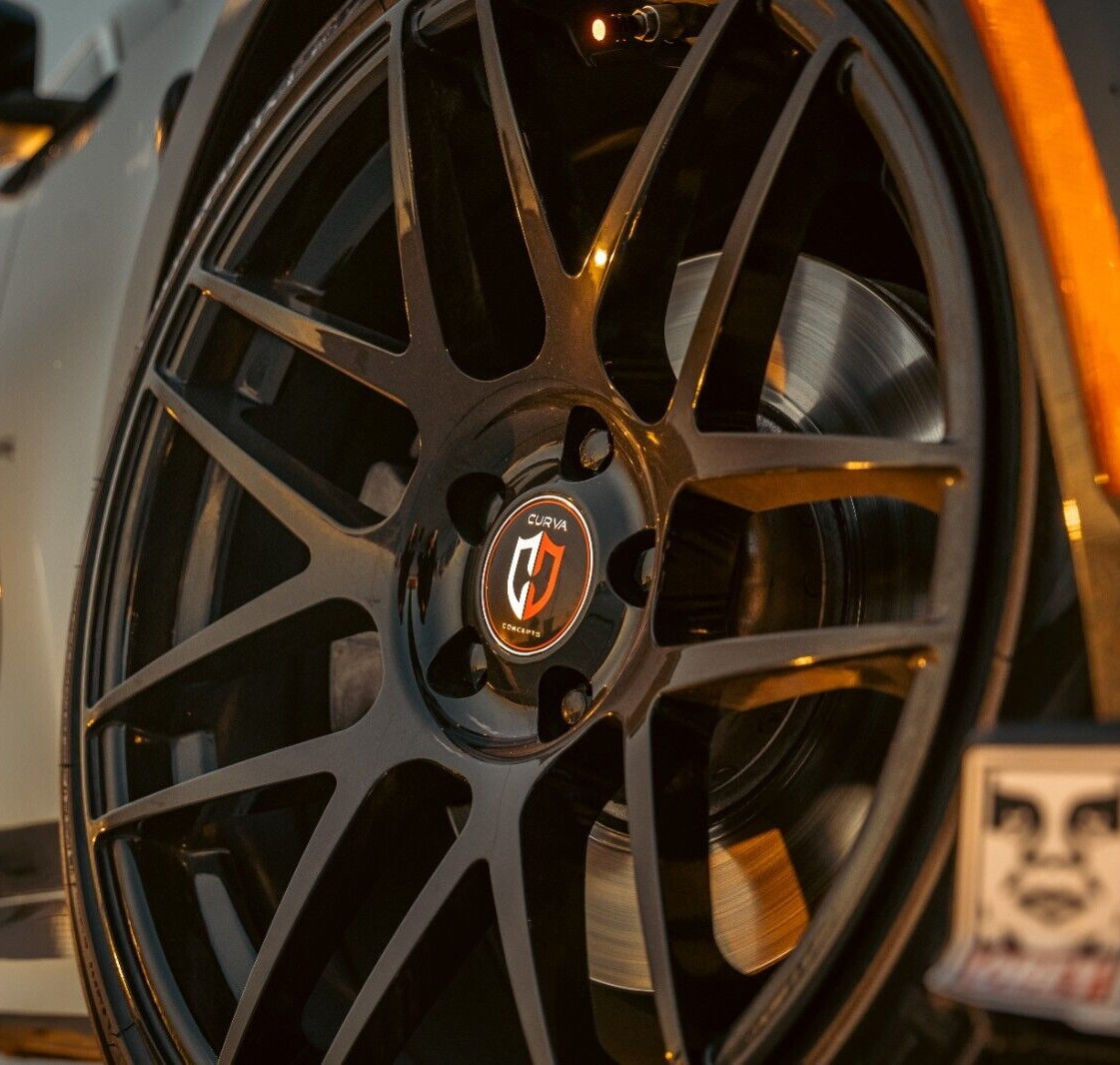 Set of 4 Custom 22 inch Wheels 5X115 Staggered Black Dodge Charger ...