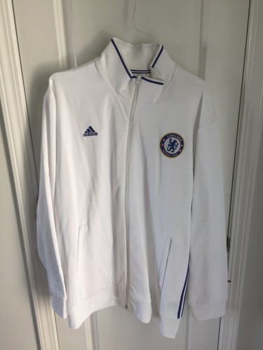 White Adidas Chelsea FC track jacket - 2XL | eBay