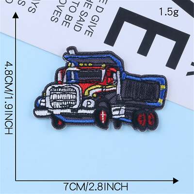 trucker semi 18-wheeler rig tow truck truck driver patch iron sew-on ...