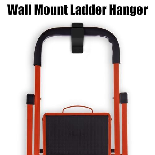 Ladder Hanger, Steel Wall Mount Ladder Holder Utility Heavy Duty Ladder ...