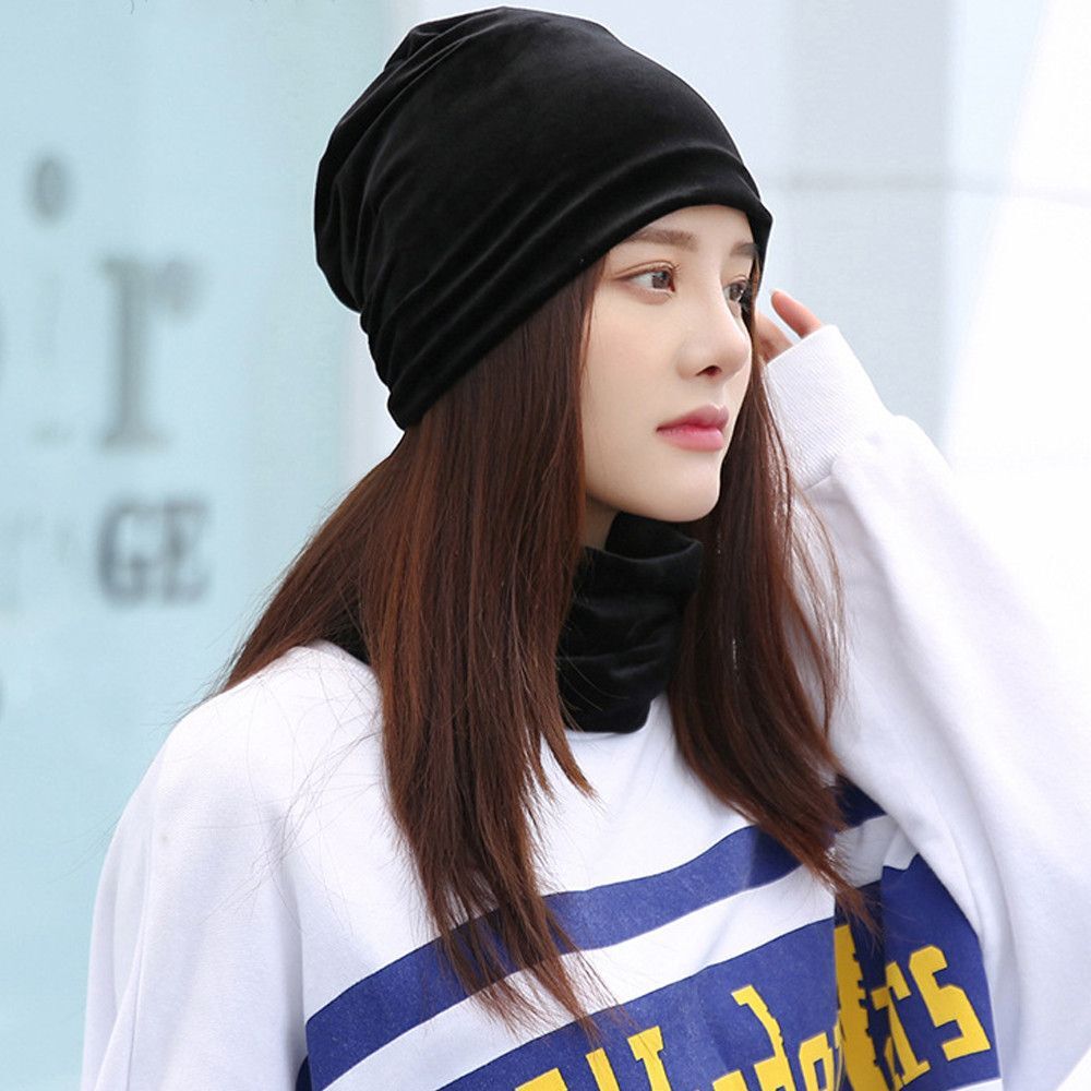 Winter Windproof Warm Beanie Hat Scarf Neck Guard Skullcap Hip Hop Cap ...