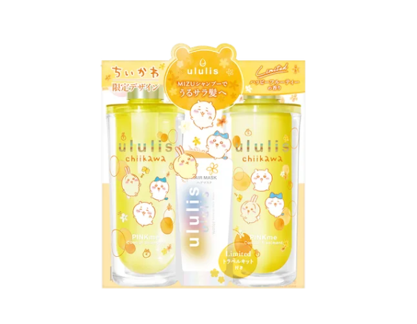 Chiikawa ululis Shampoo treatment set Silky hair happy fruity scent ...