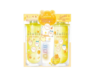 Chiikawa ululis Shampoo treatment set Silky hair happy fruity scent ...