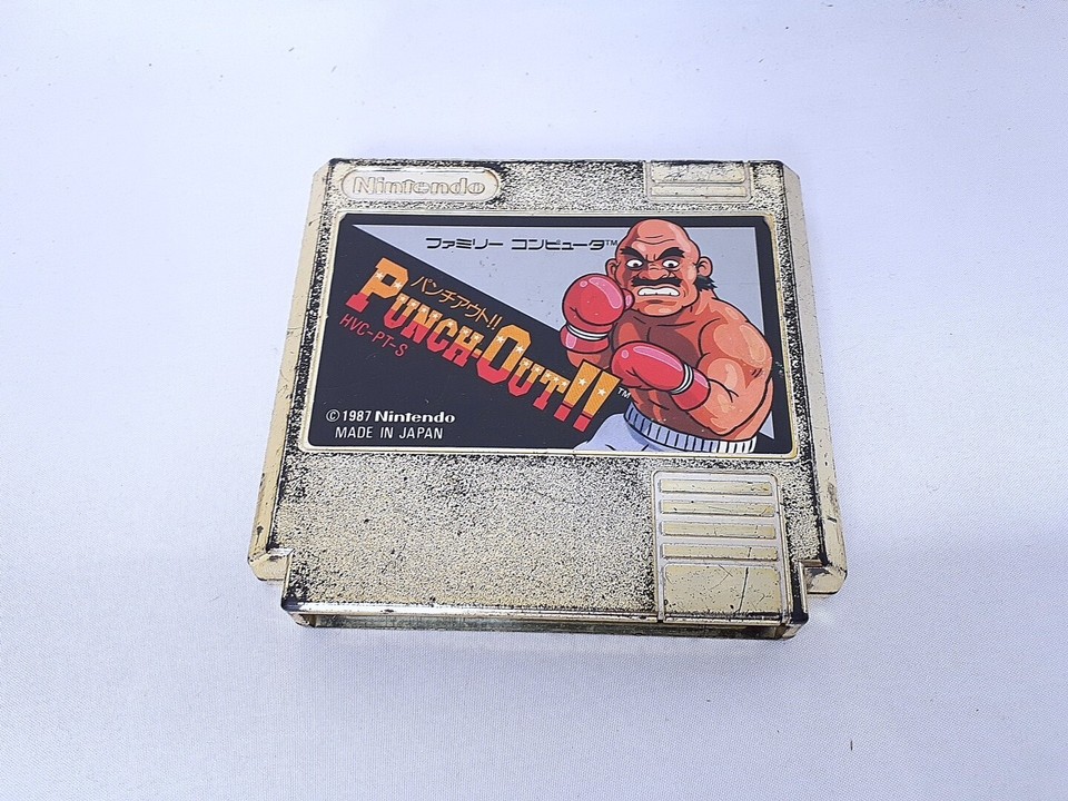 Punch Out Gold authentic Famicom cartridge Nintendo Boxing NES NTSC-J ...