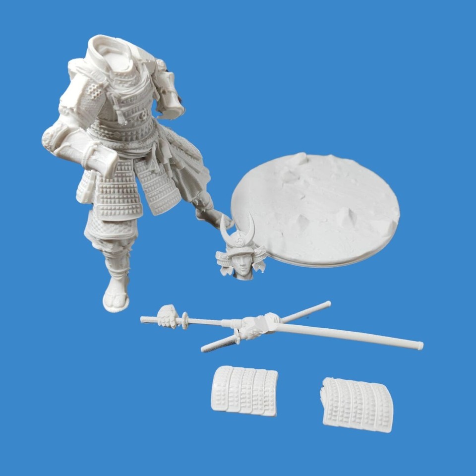 Samurai 7.9 in 1:9 Scale Model kits Unpainted Unassembly Military ...