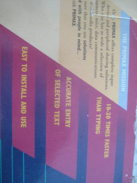 NEW PRIMAX DATAPEN PERSONAL HANDHELD TEXT SCANNER VINTAGE COLLECIBLE ...