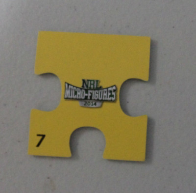 #T73 . 2014 NRL FOOTY MICRO FIGURE RUGBY LEAGUE FIELD JIGSAW PIECE #7 ...