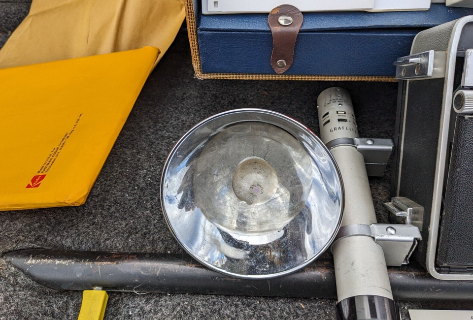 Graflex 4x5 Super Speed Graphic Camera Kit with Flash Backs Case | eBay