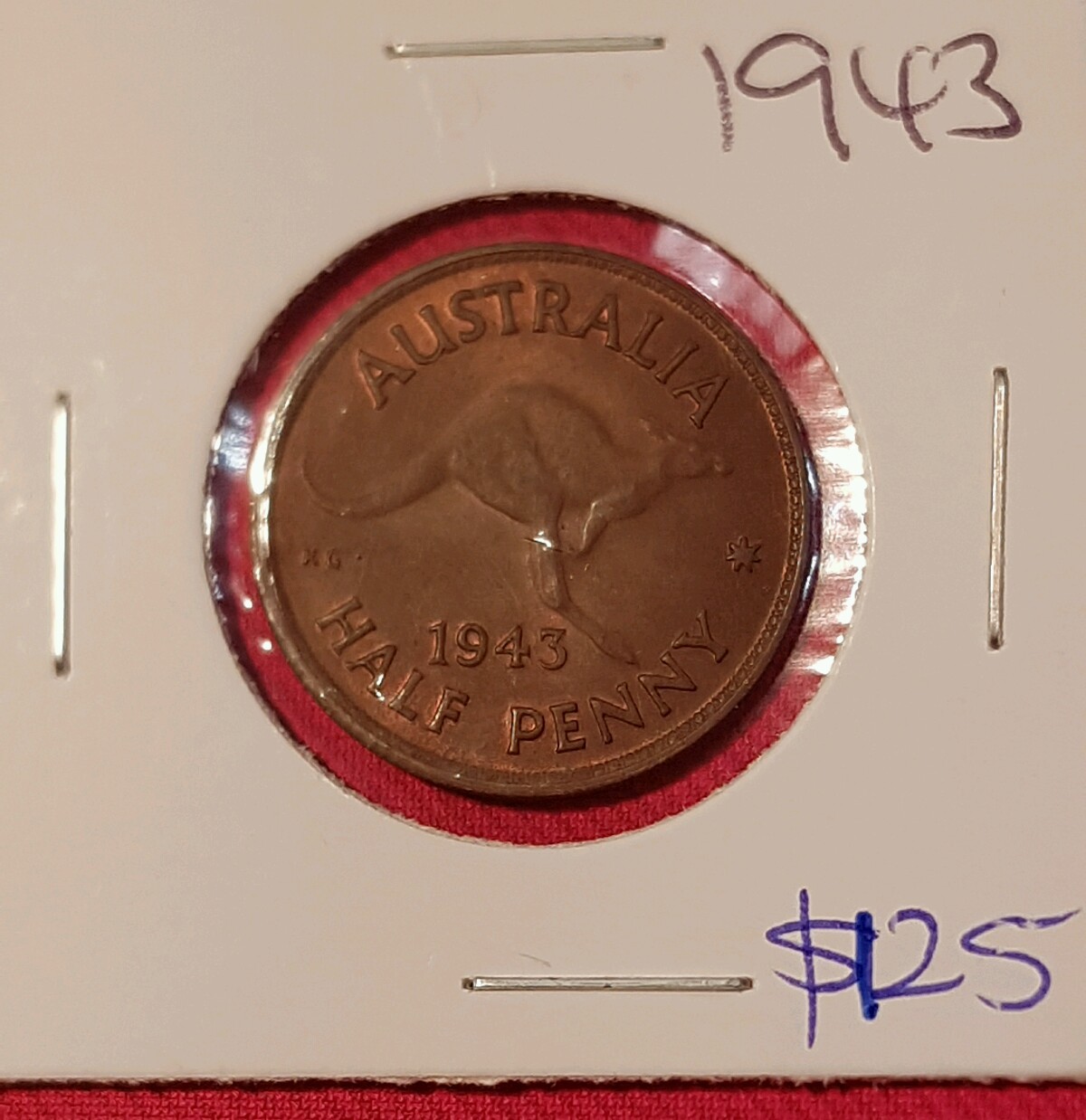 1943 Australian half Penny coin | eBay