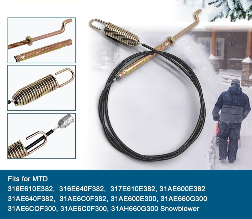 Snowblower Drive Cable for MTD 746-0898, 746-0898A, 746-0898B, 946-0898 ...