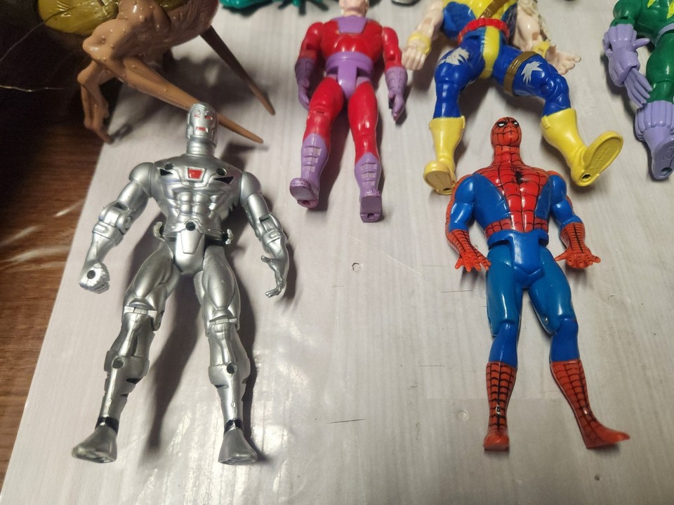 Vintage ToyBiz Lot Of 10 X-men Spiderman Magneto Brood Iron man | eBay