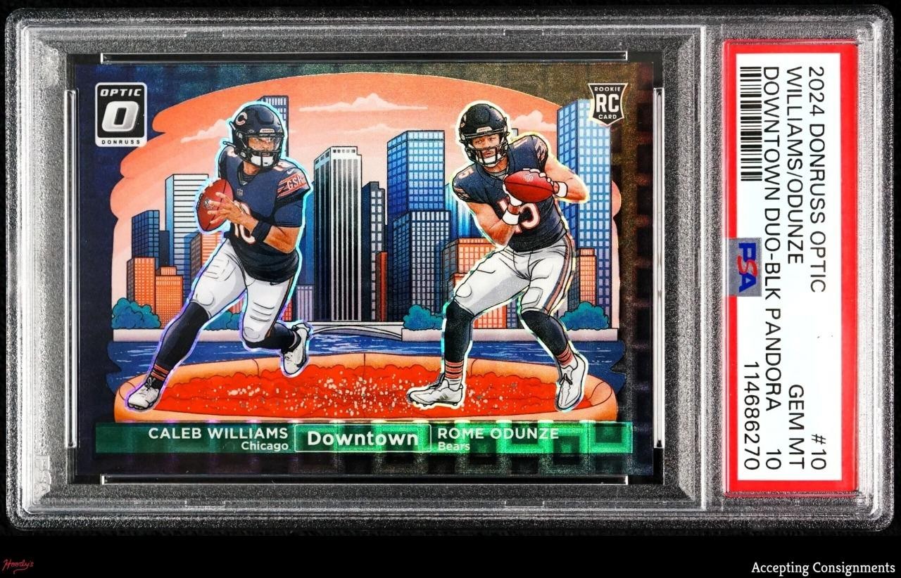 100 Most Watched Caleb Williams Football Card Auctions